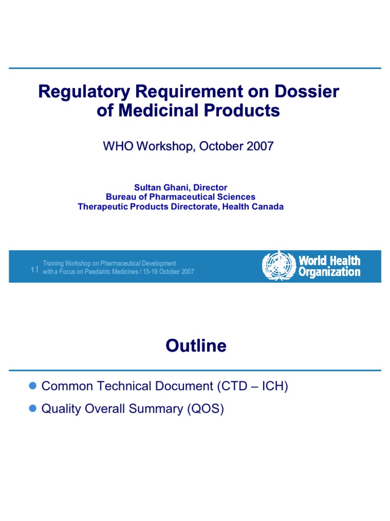 Dossier Structure en | PDF | Drug Development | Pharmacology