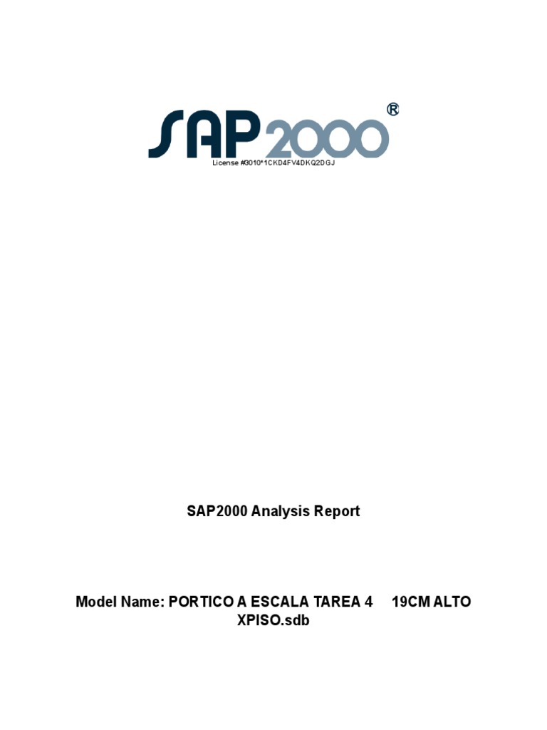 Report Portico Sap 2000 JHHH | PDF