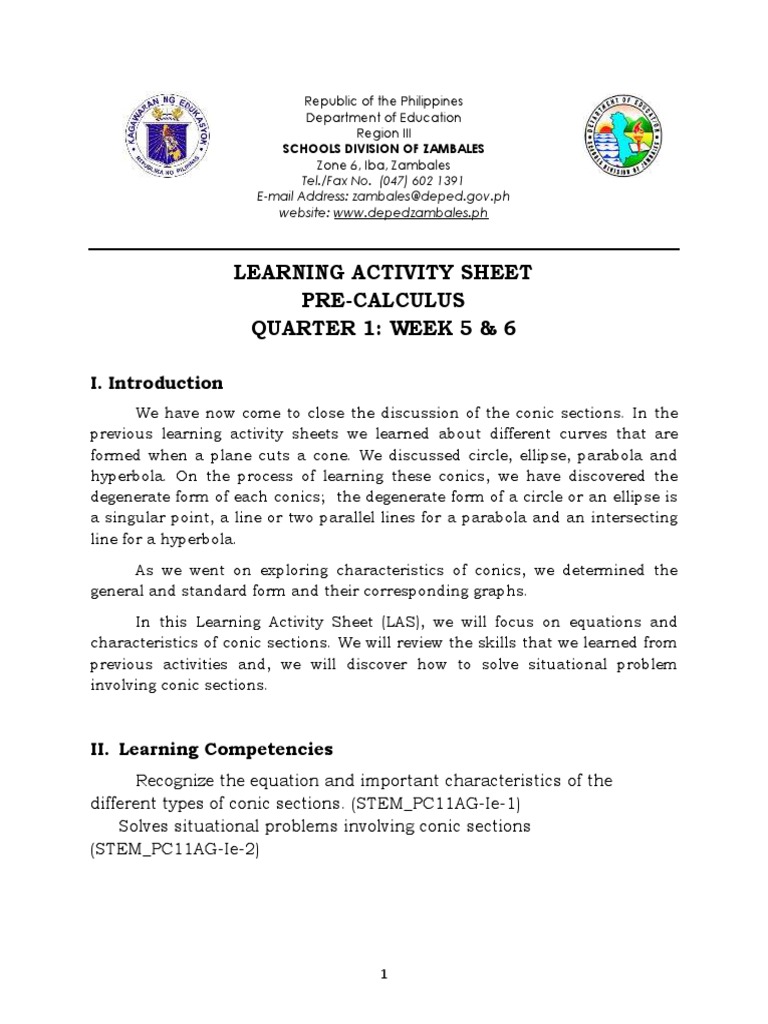 G11 Pre Cal W5 Edited | PDF