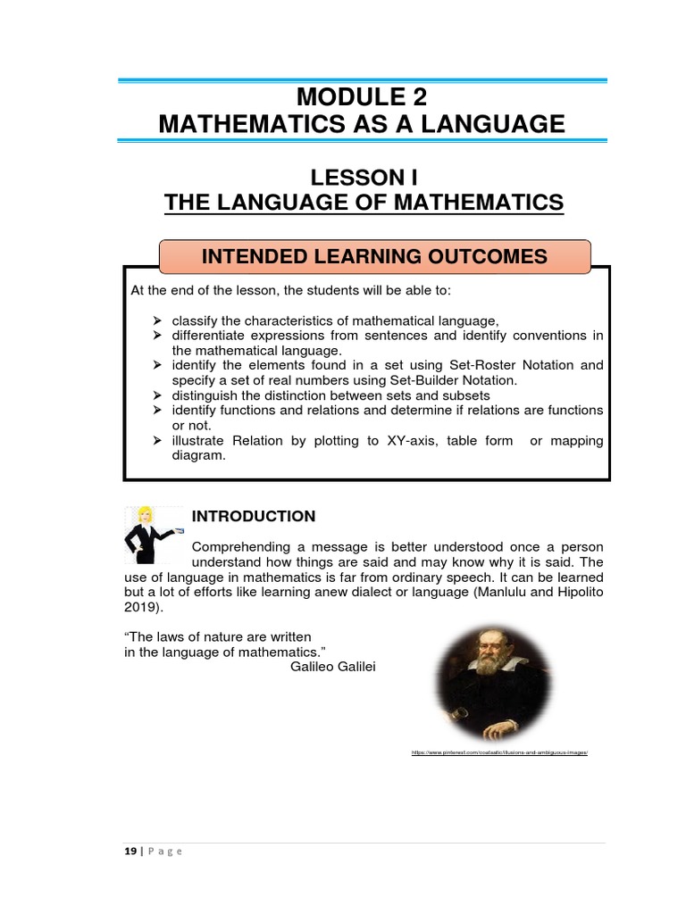 GE 114 Modules 2 3 75 Sets | PDF | Set (Mathematics) | Function ...