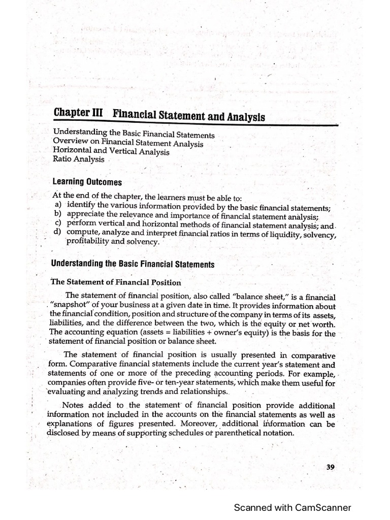 Financial Management Chapter 3 | PDF