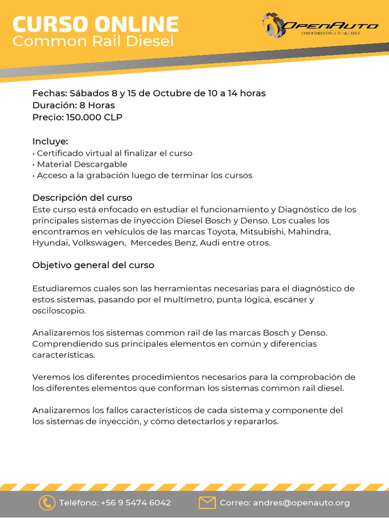 Curso de Common Rail Diesel | PDF
