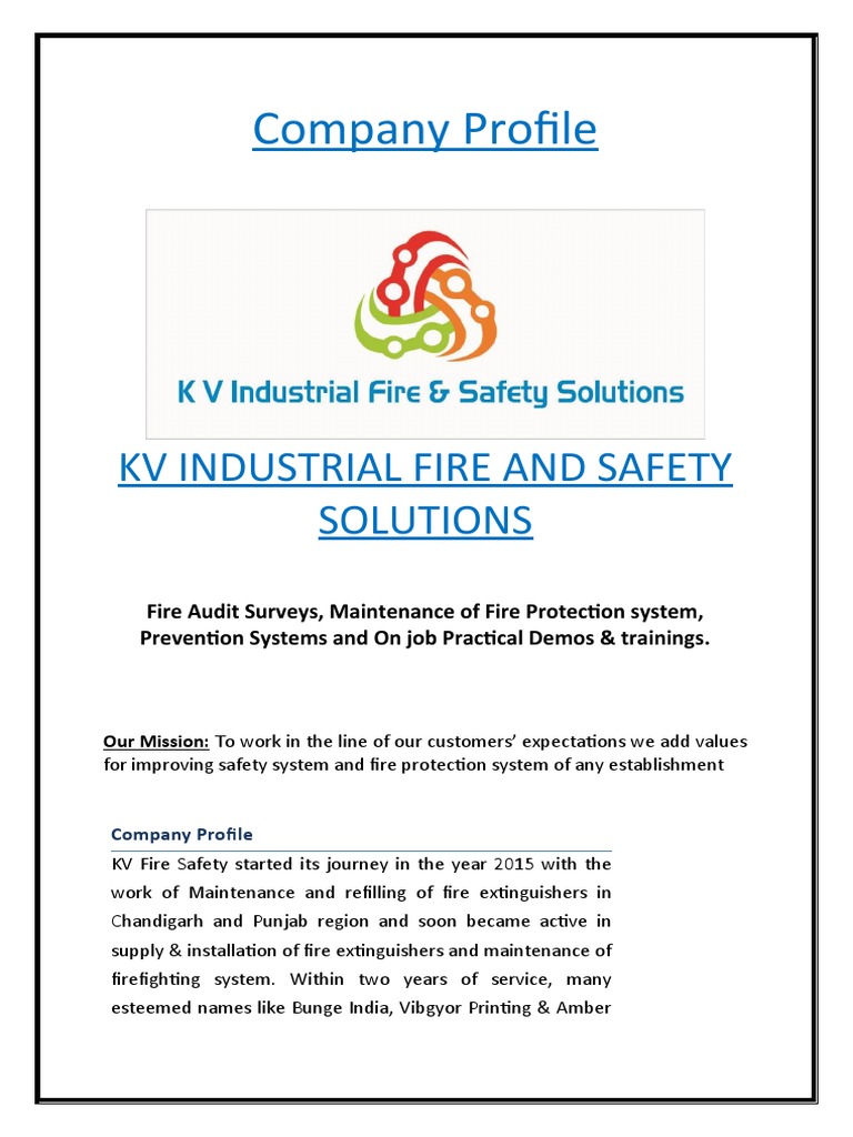 KV Fire Safety Solutions - Profile | PDF