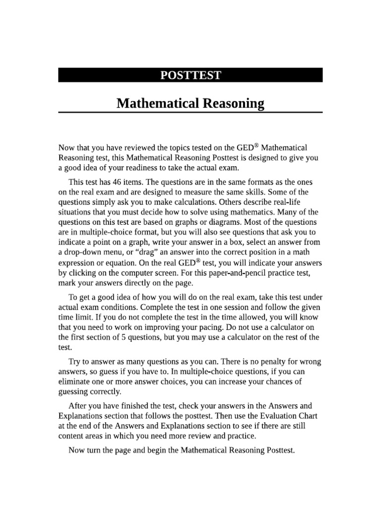 Math Reasoning | PDF