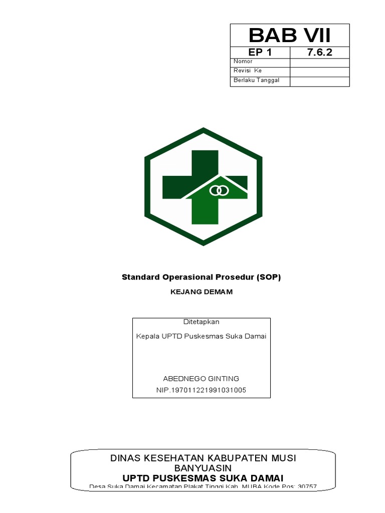 SOP Kejang Demam | PDF