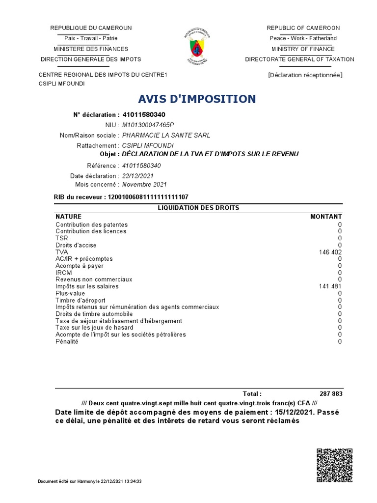 Avis Imposition | PDF