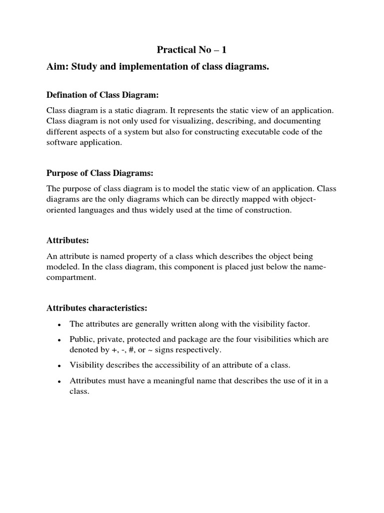 Software Engineering Practical - 18009 | Download Free PDF | Class (Computer Programming) | Use Case