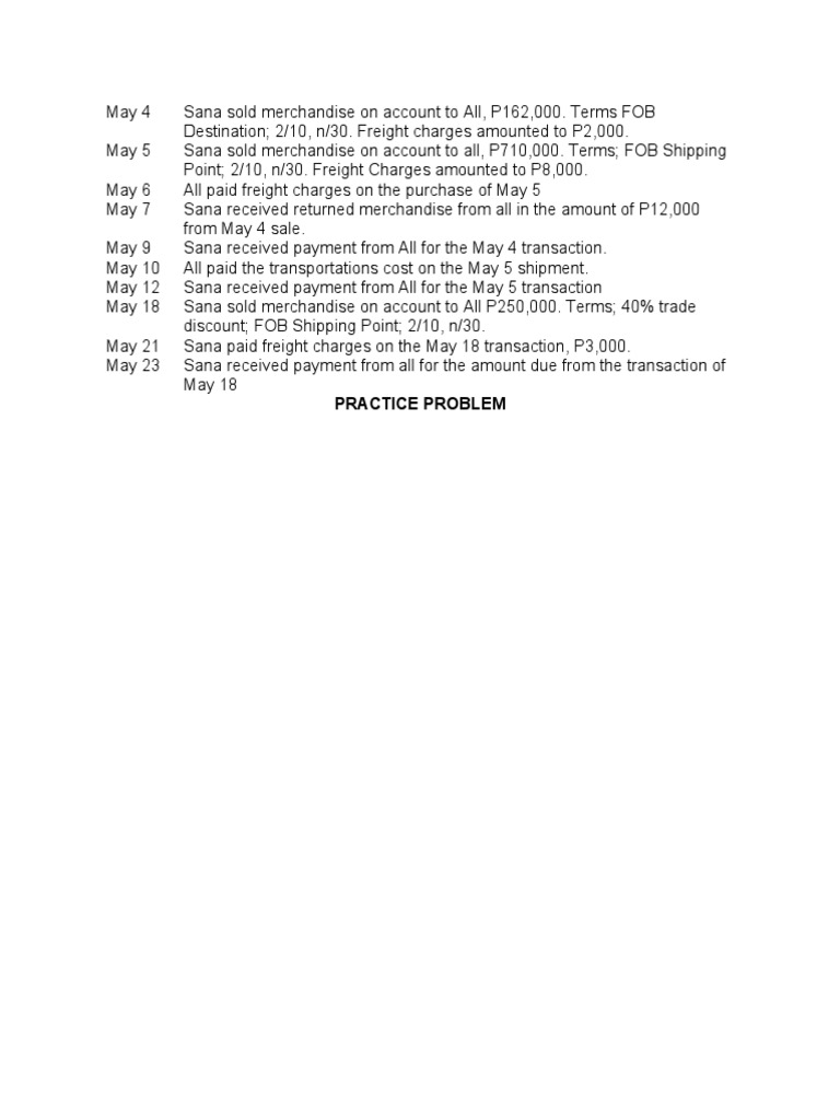 Practice Problem Pdf 