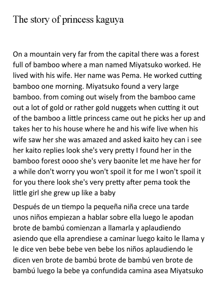 The Story of Princess Kaguya | PDF | Hogar, jardinería y bricolaje ...