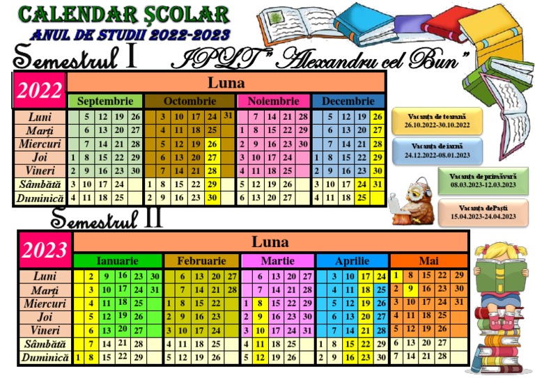 Calendar Scolar | PDF
