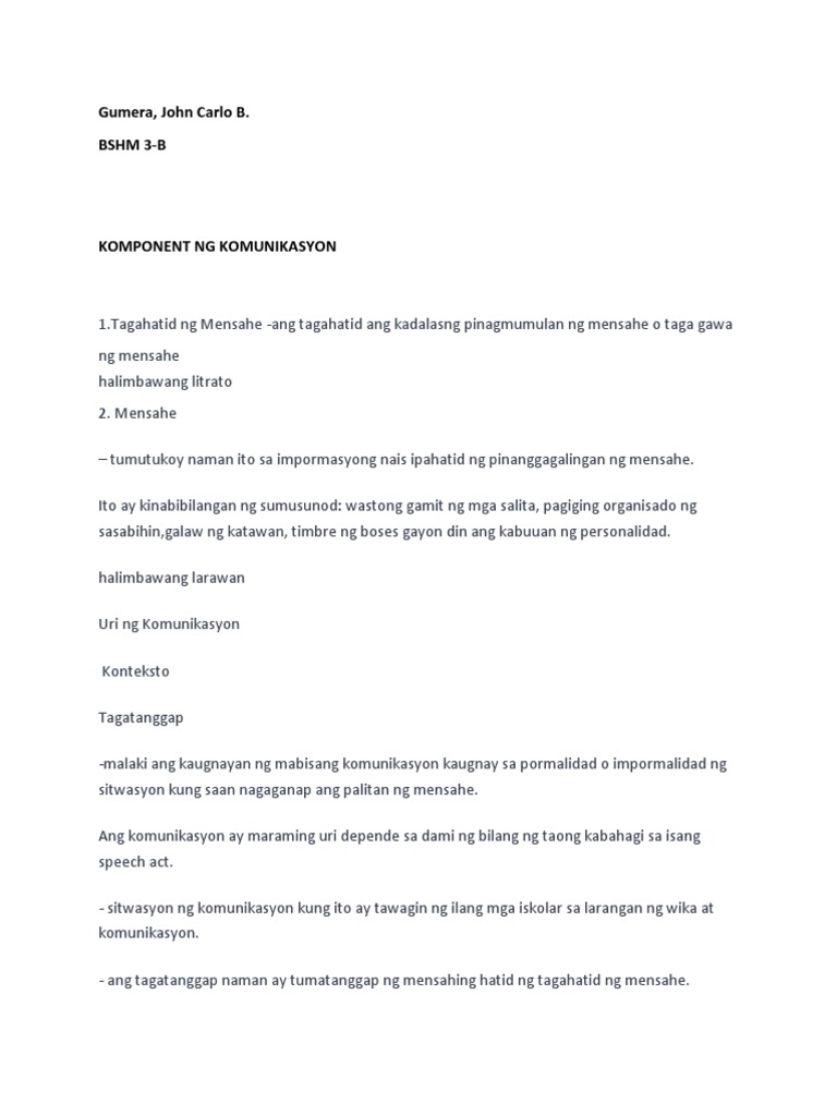 John Carlo Gumera | PDF