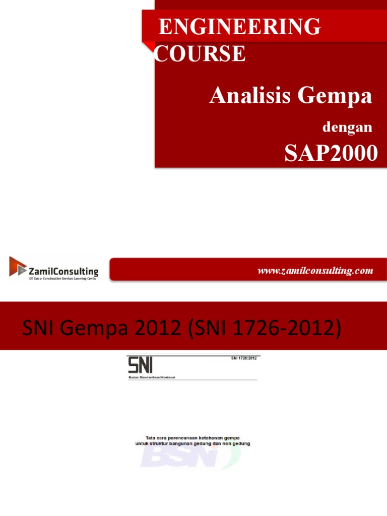 Pelatihan SAP2000 (Analisis Gempa) | PDF | Teknologi & Rekayasa