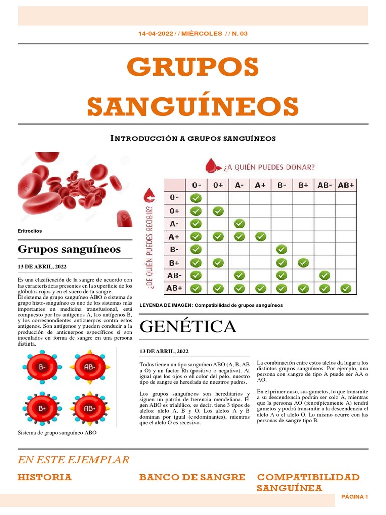 Grupos Sanguineos | PDF