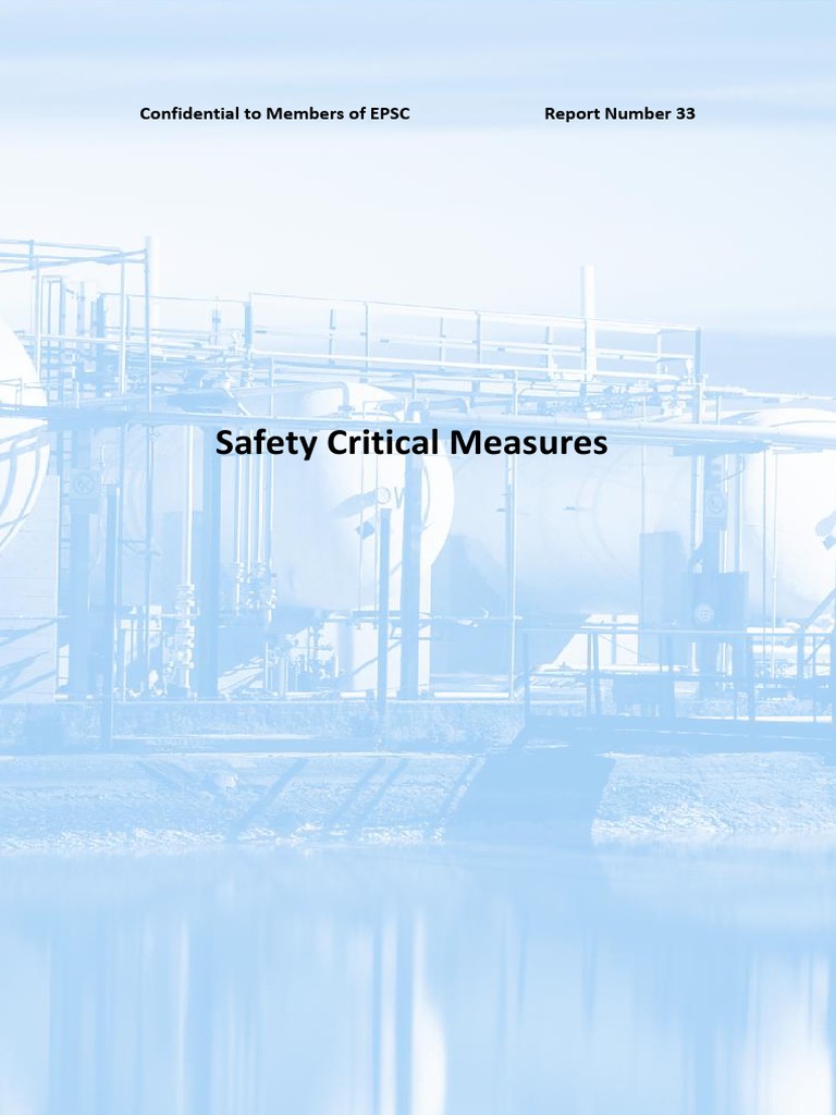 ReportNo33 Safety Critical Measures | PDF | Reliability Engineering ...