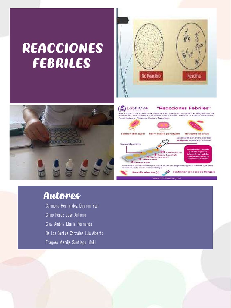 Reacciones Febriles Y Diagnóstico Infeccioso Pdf