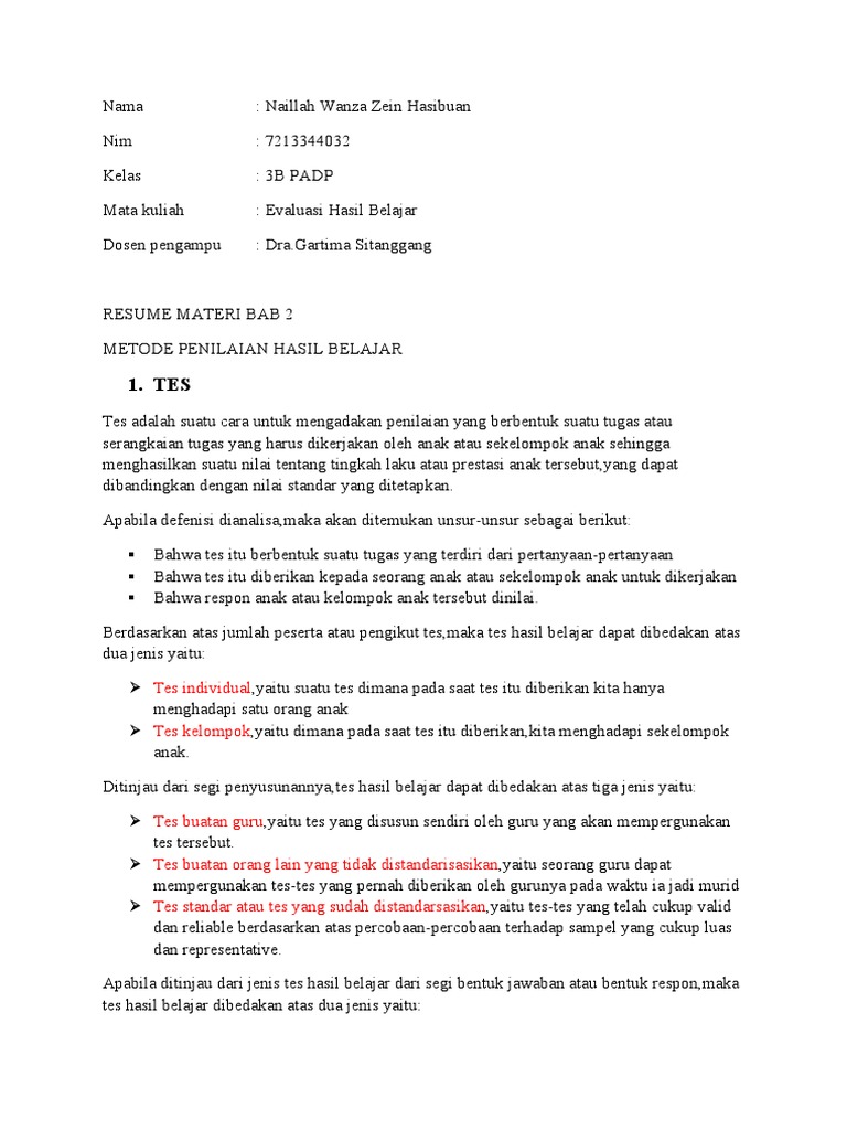 RESUME MATERI BAB 2 Naillah Wanza | PDF