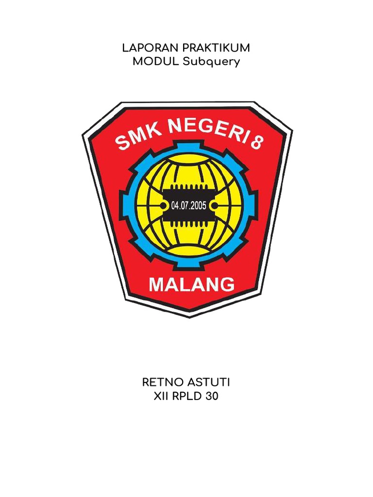 LAPORAN PRAKTIKUM MODUL Subquery | PDF