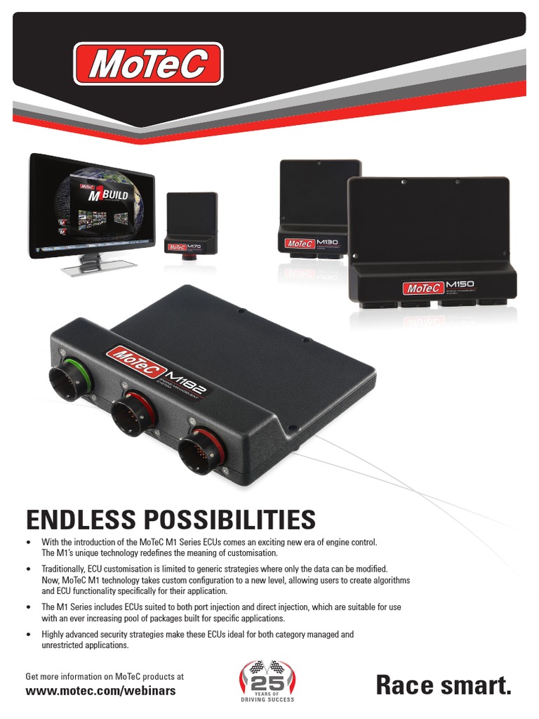MoTeC Brochure - M1 Series | PDF | Ignition System | Application Software