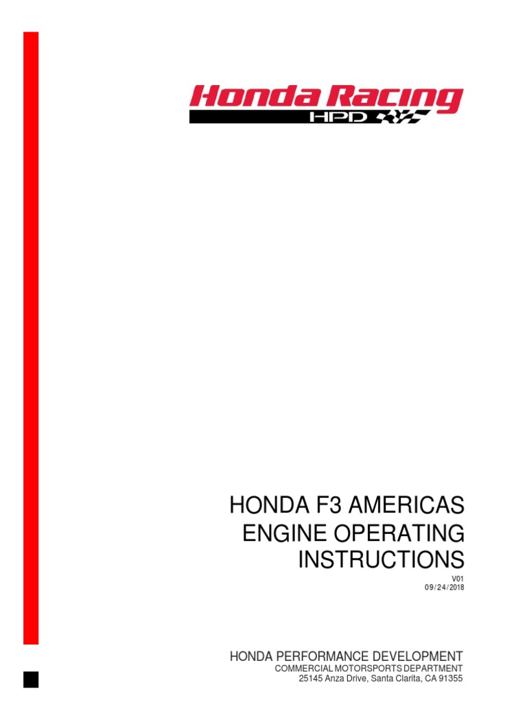 F3 Americas K20C1 Engine Guide | PDF