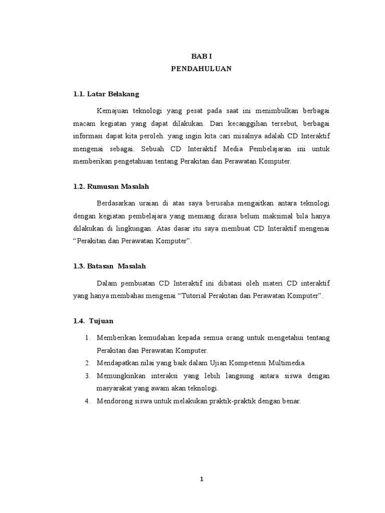 CD Interaktif Perakitan Komputer | PDF | Komputer