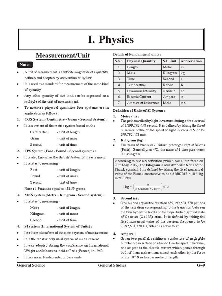 1471524general Science PDF Kilogram Mole Unit 