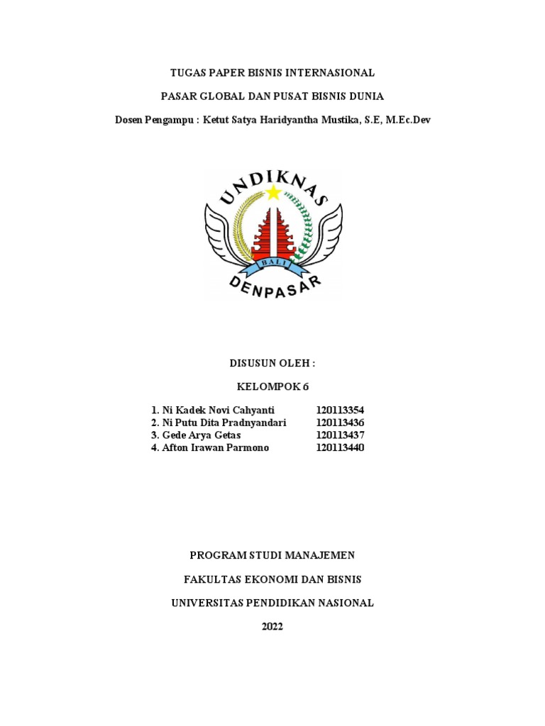 TUGAS PAPER Kelompok 6 | PDF | Pengelolaan Keuangan & Uang | Politik