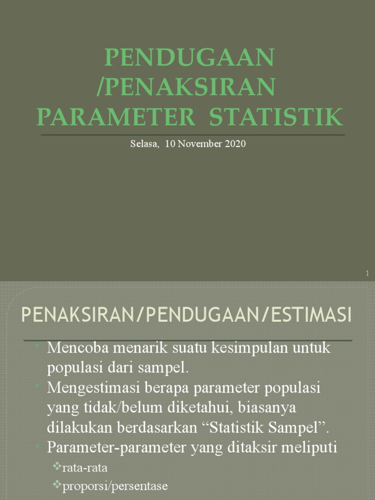 Penaksiran Dan Penaksiran Selisih | PDF