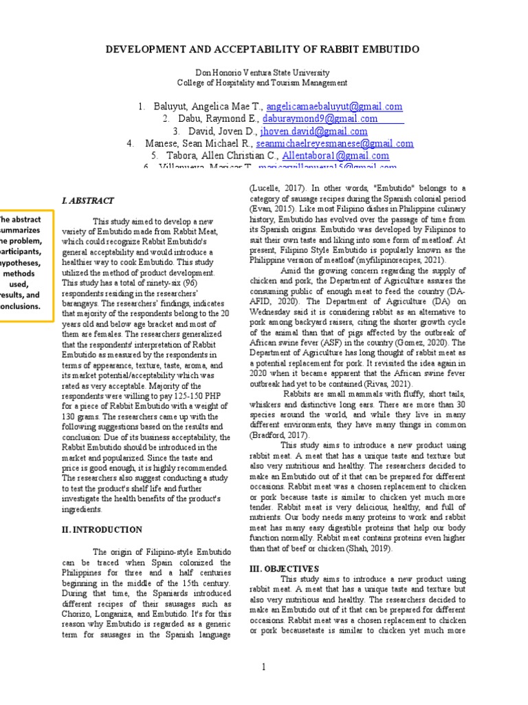 Journal Type Format From Rmo | PDF | Meat | Sausage