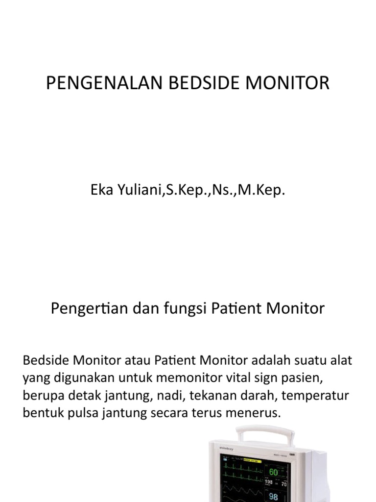 Panduan Lengkap Bedside Monitor | PDF | Sains & Matematika | Teknologi ...