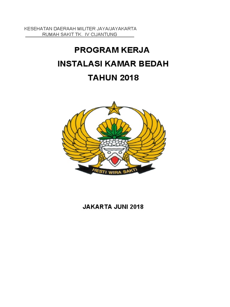10 Program Kerja Instalasi Kamar Bedah 2018 | PDF | Bisnis | Komputer