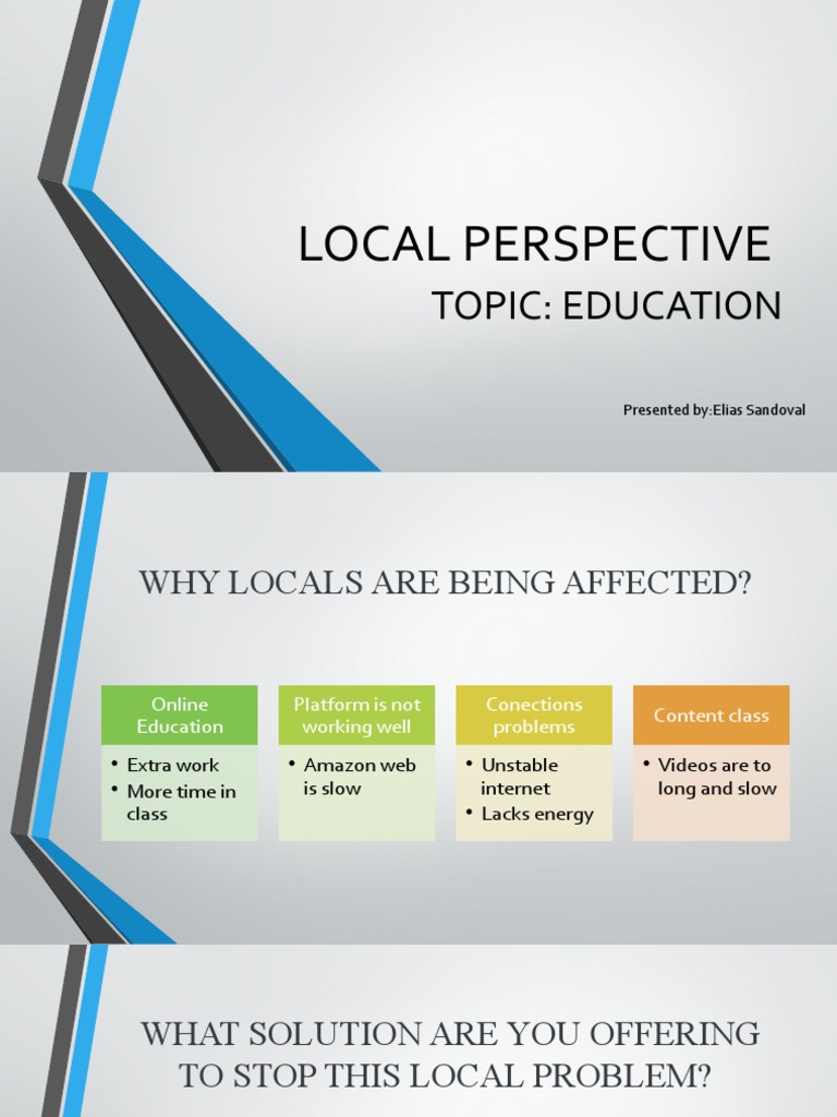 Local Perspective Education | PDF | Career & Growth | Self-Improvement