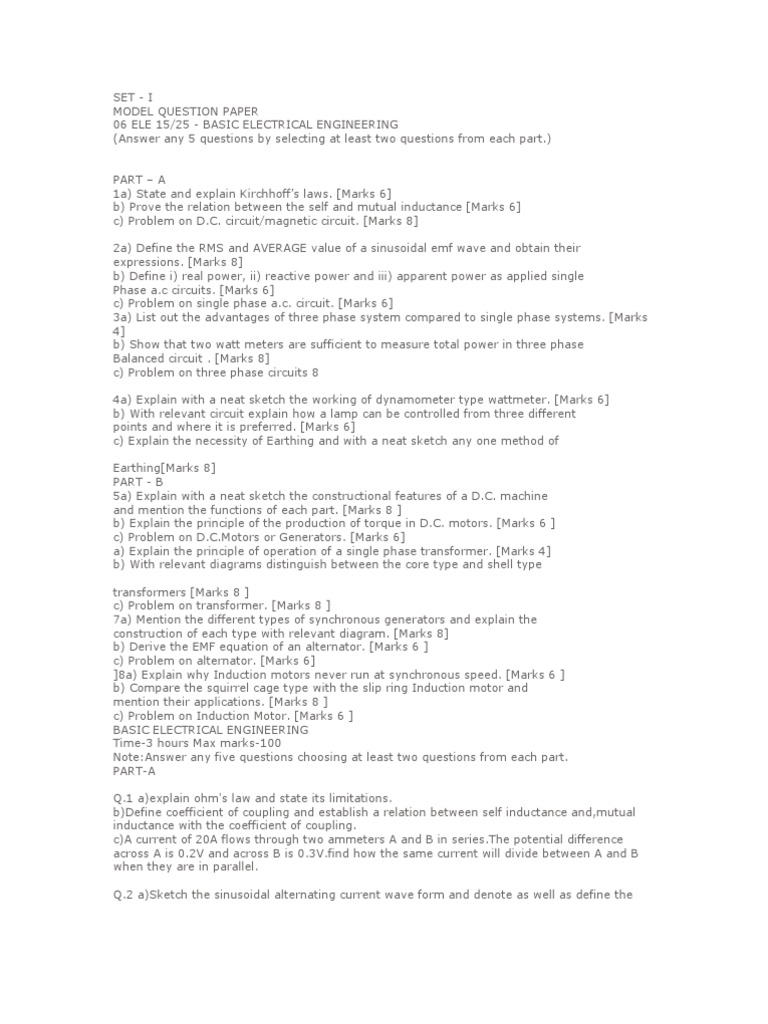 Basic Electrical Engineering | PDF | Series And Parallel Circuits ...