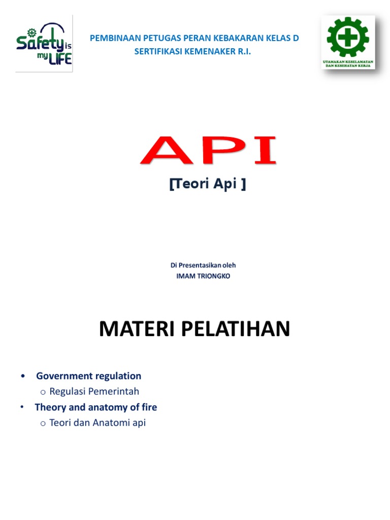 Teori Api Dan Anatomi Kebakaran | PDF