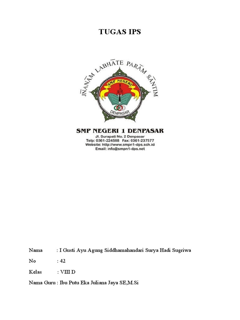 Tugas Ips Buku Paket | PDF