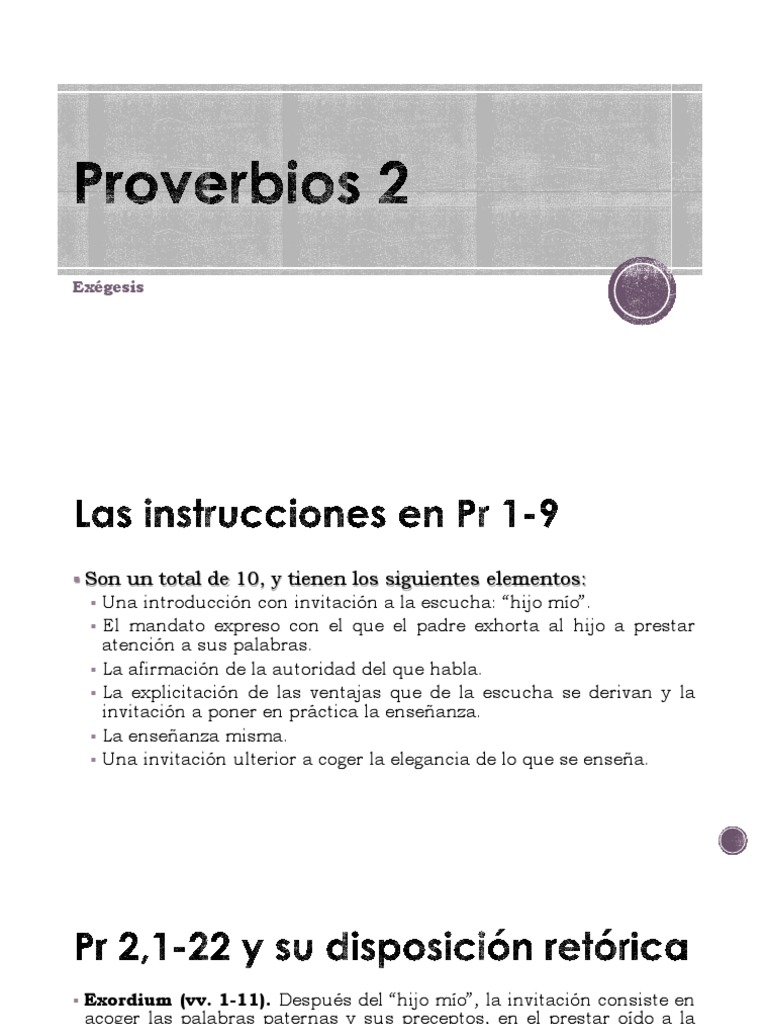 Pub 982 Proverbios 2,1 22 | PDF | Valor (ética) | Etica Aplicada