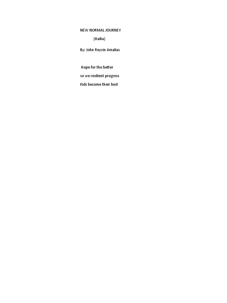 Literary Piece Poetry (Haiku) | PDF