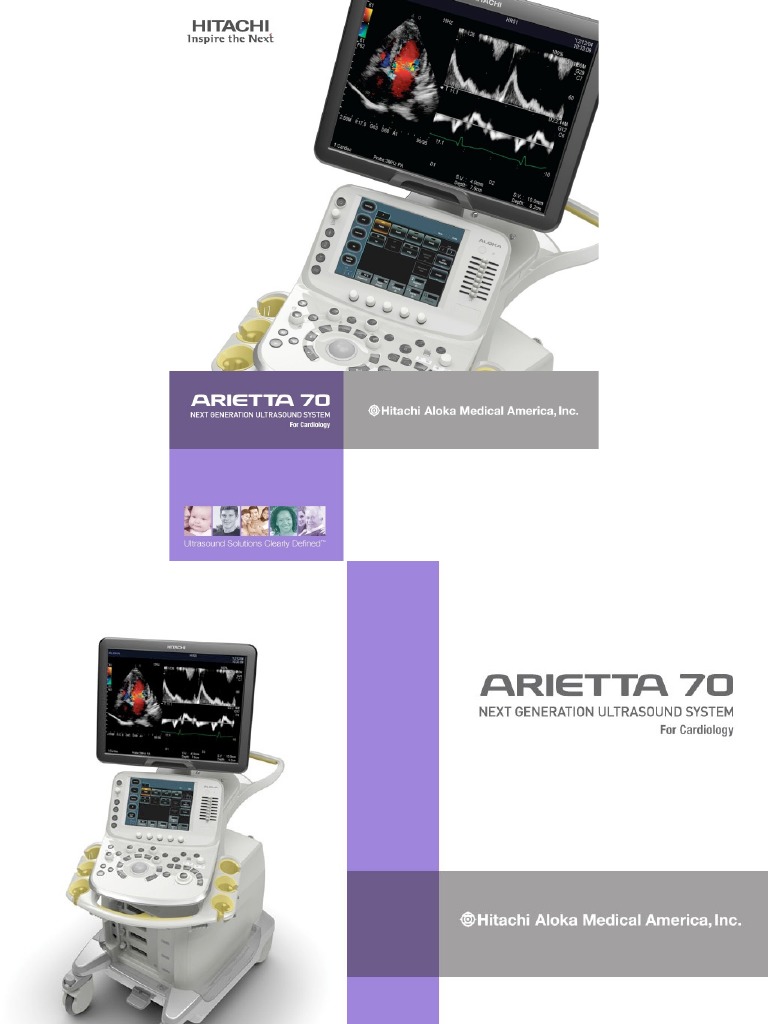 Hitachi-Aloka Arietta 70 Brochure | PDF | Medical Ultrasound | Hemodynamics