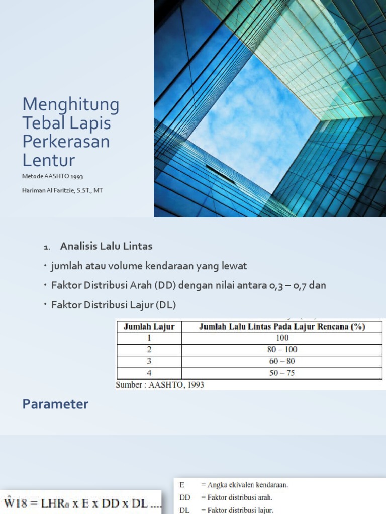 Menghitung Tebal Lapisan Perkerasan Lentur Menggunakan Metode AASHTO ... Menghitung Tebal Lapisan Perkerasan Lentur Menggunakan Metode AASHTO ...