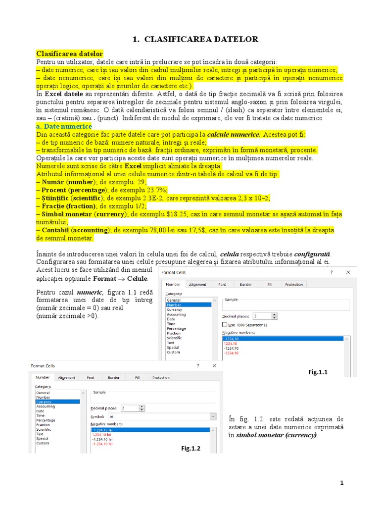 Clasificarea Datelor | PDF