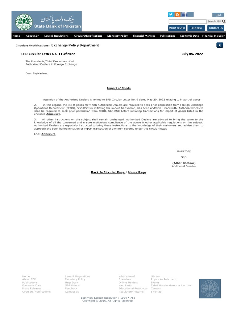 State Bank of Pakistan | PDF