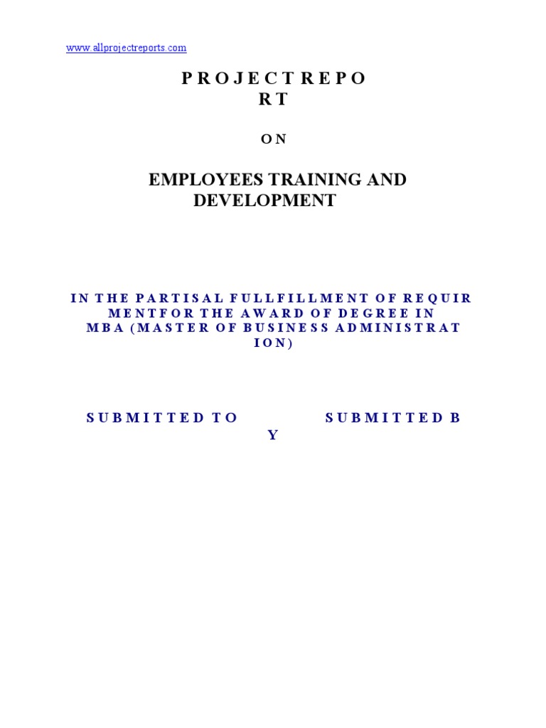 Project Employee Training Development | PDF | Competence (Human ...
