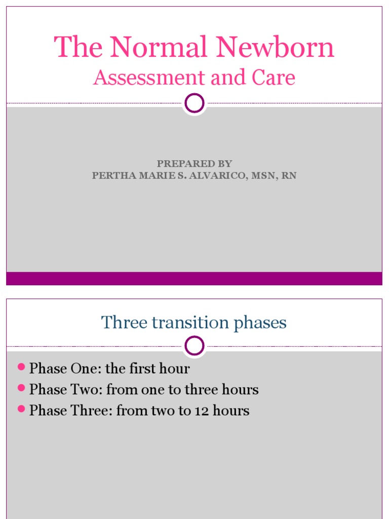 Assessing and Caring for the Normal Newborn: A Comprehensive Guide to ...
