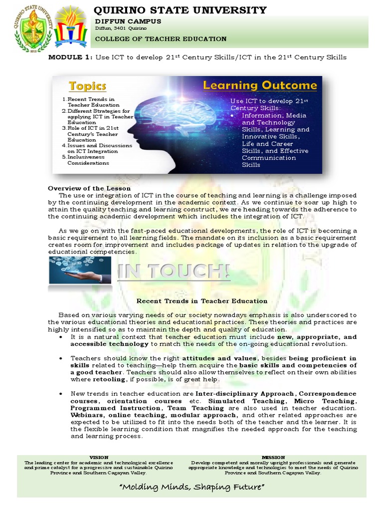 Information Sheet 1 TTL2 | PDF | Educational Technology | Teaching Method
