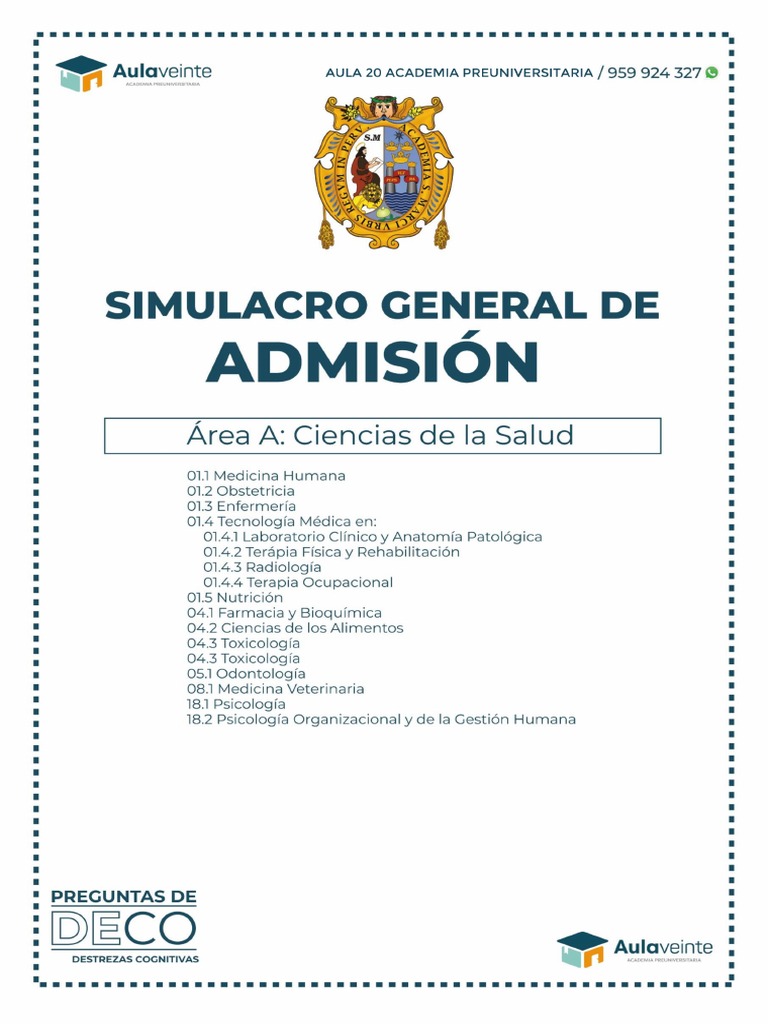 Unmsm A (Oficial) | PDF