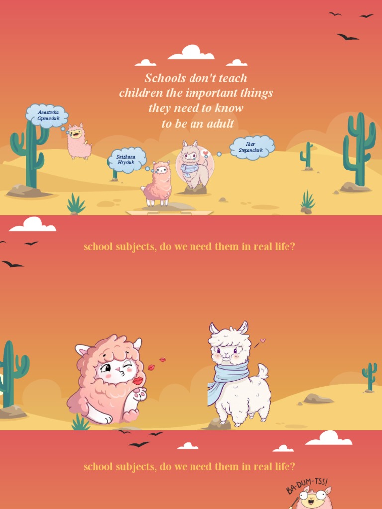 Schools Don't Teach Children The Important Things They Need To Know To ...