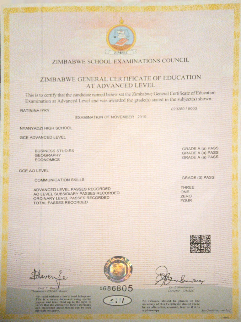 advanced level transcript-2 | PDF