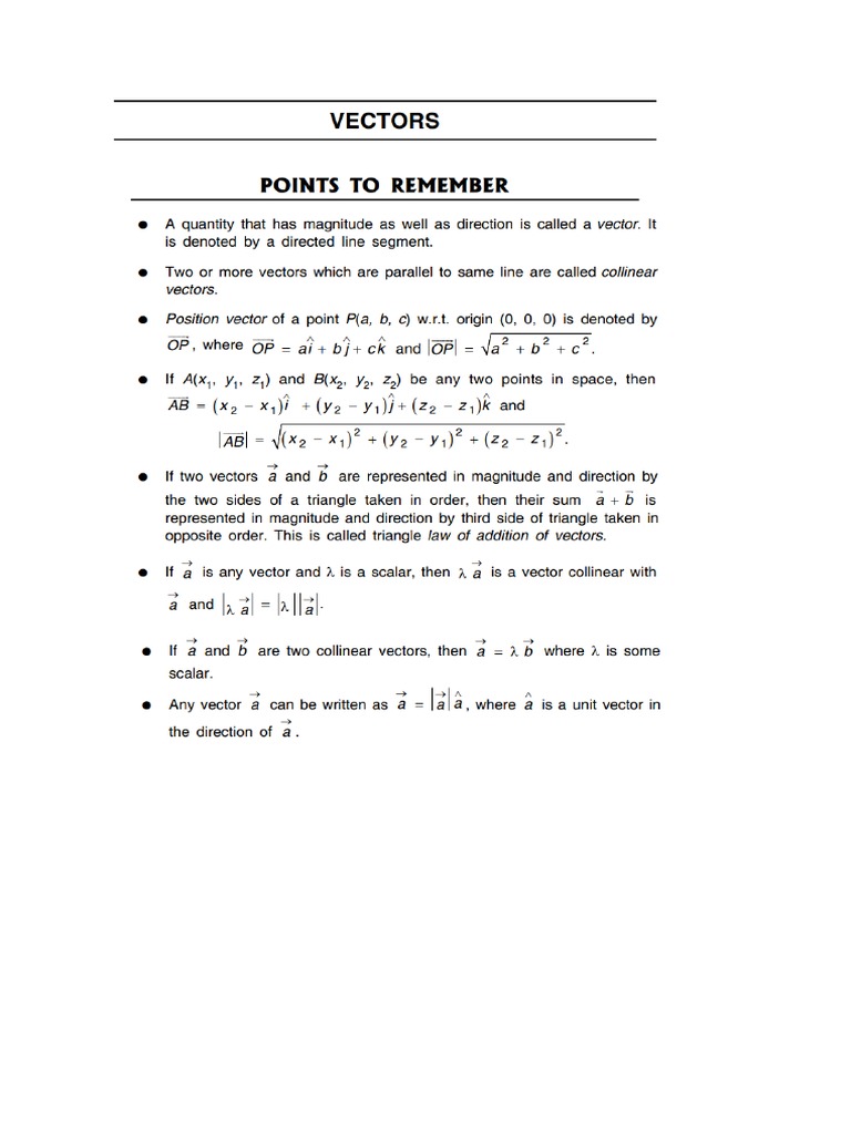 Vector Assignment Class 12 | PDF