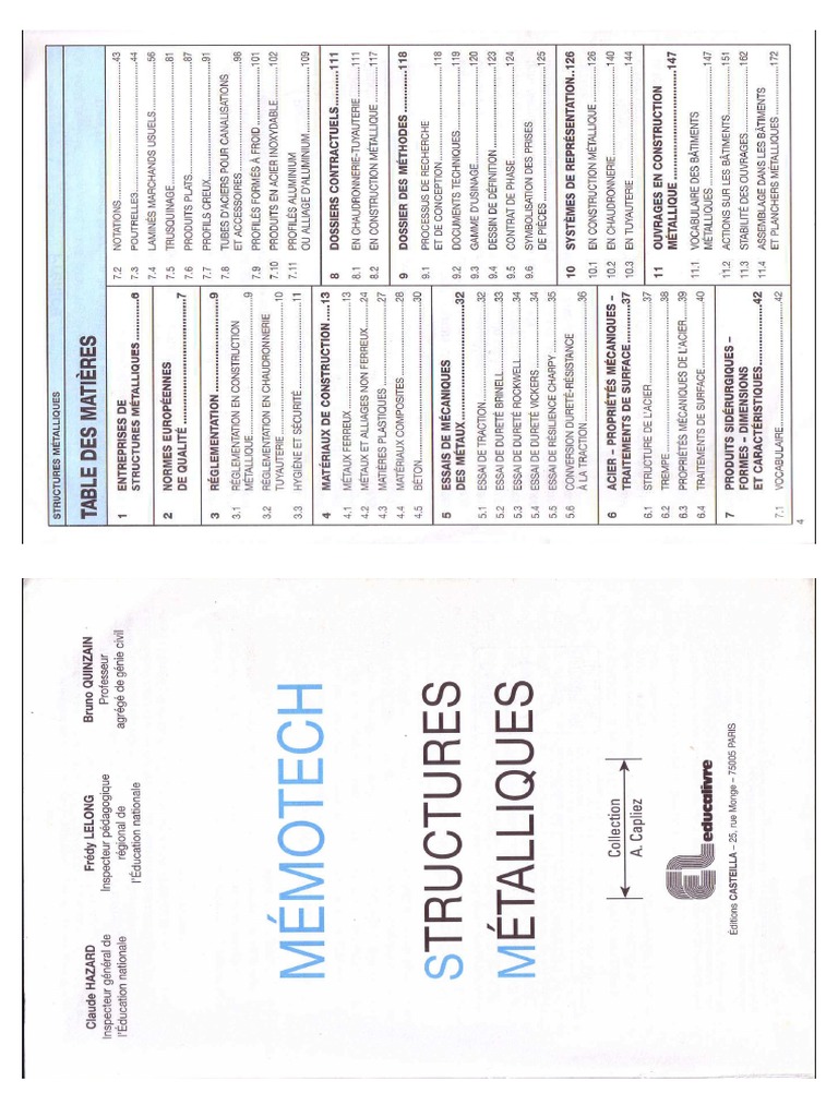 (Mémotech Structure Metallique PDF | PDF