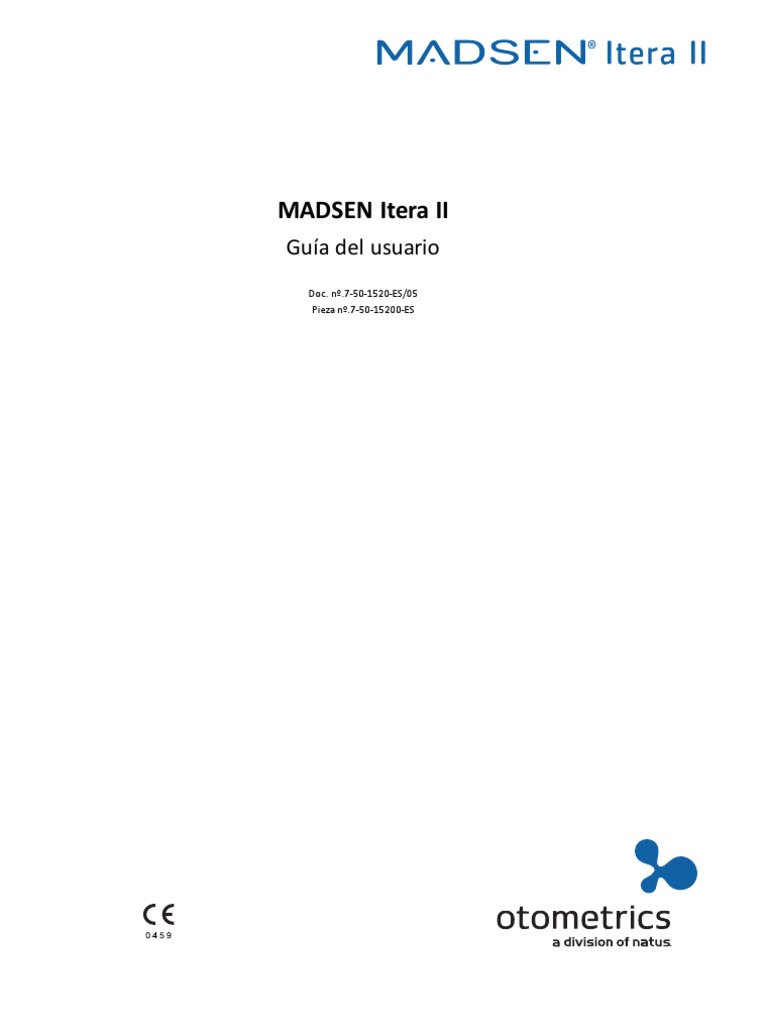 Manual de Usuario Madsen Itera-2 | PDF