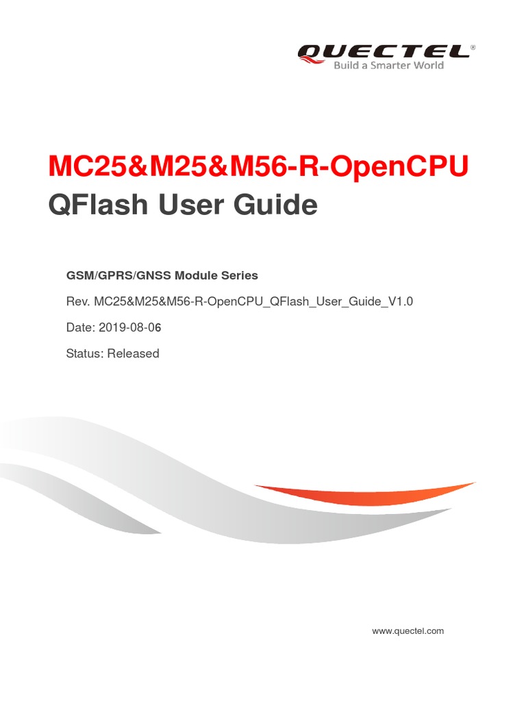 Quectel MC25&M25&M56-R-OpenCPU QFlash User Guide V1.0 | PDF | General ...